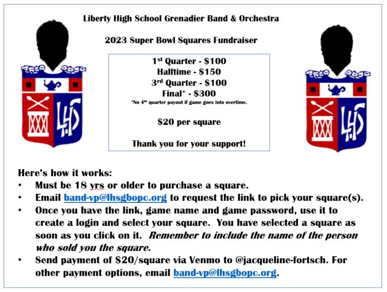 2023 Super Bowl Squares Fundraiser