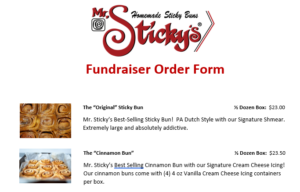 2025 March Mr. Sticky’s Sticky Buns Fundraiser